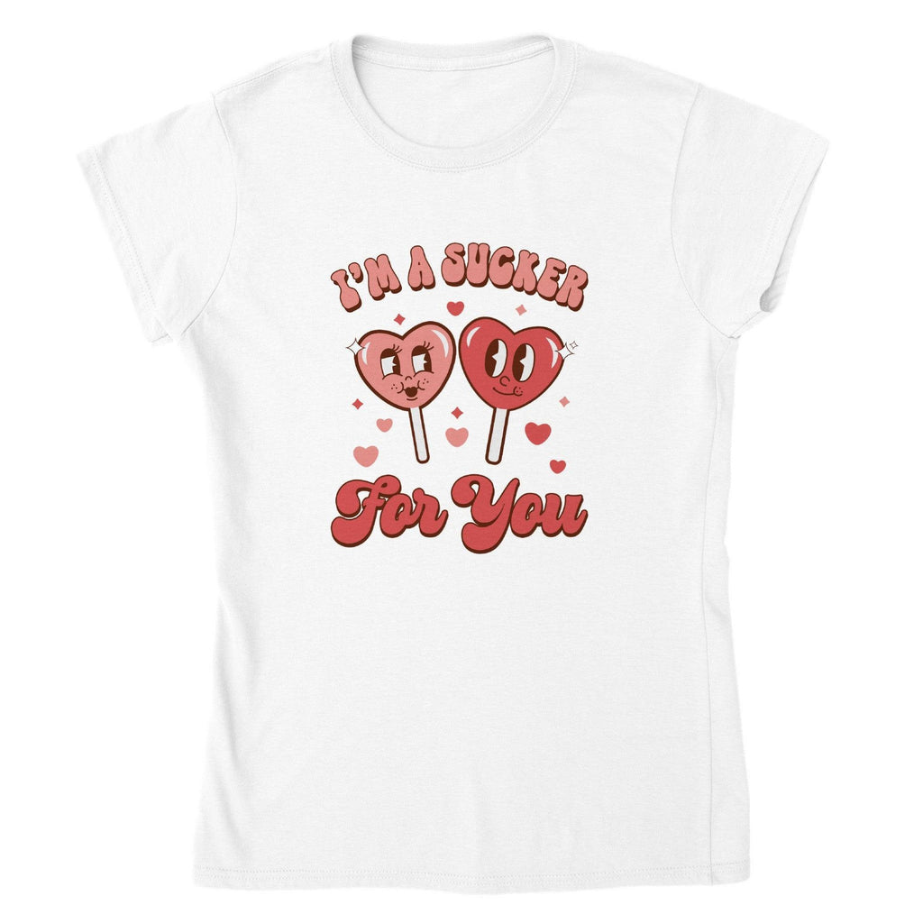 I’m A Sucker For You Valentine’s Day Shirt – Cute Flirty Heart Lollipop ...