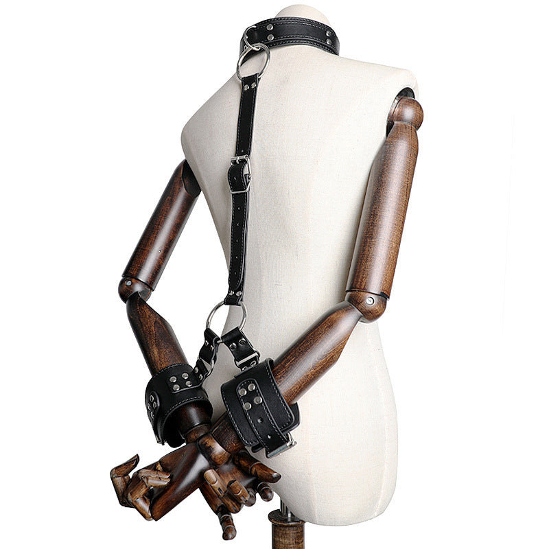 Dominant Adjustable Back Handcuffs – Edgy Statement Accessory – StylinArts